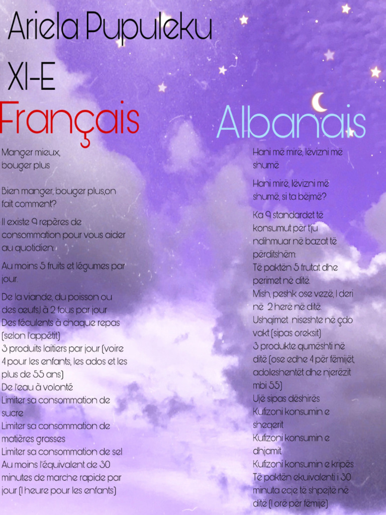 Manger Mieux, Bouger Plus | PDF