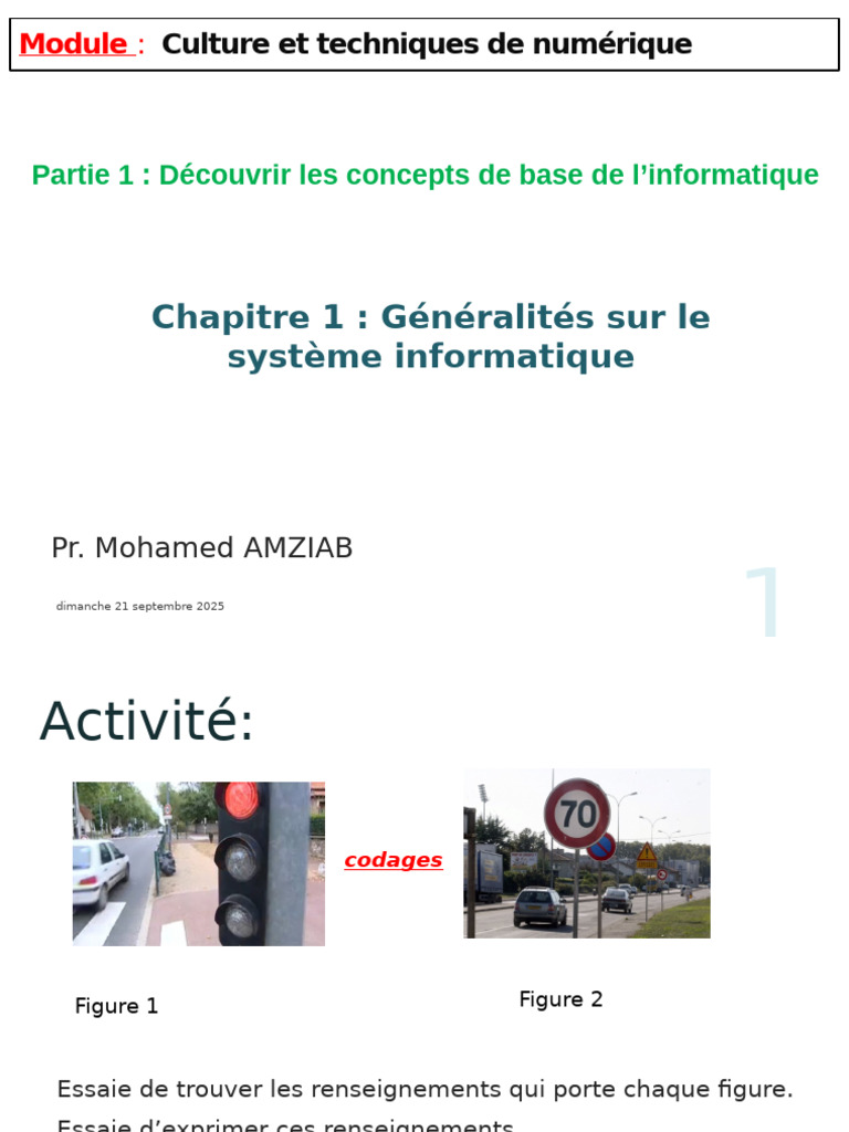 Module CTN - Chap1 - Définitions Et Vocabulaires de Base | PDF | Informations | Informatique