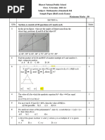 Imo Sample Paper Class-9 2025-26 | PDF | Triangle | Geometry