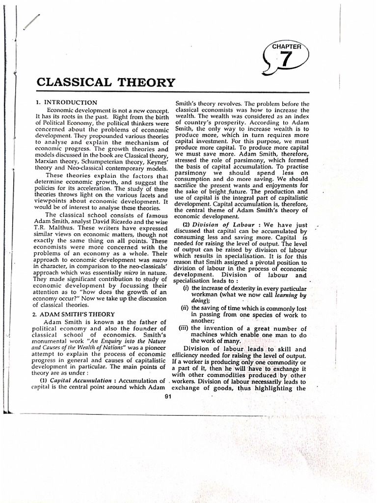 Classical Theory | PDF