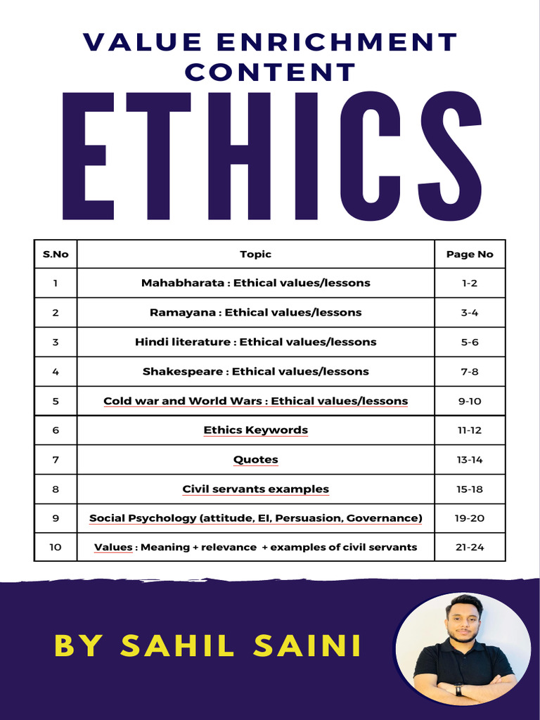 Sahil Sir Ethics Examples and Compilation | PDF | Rama | Morality