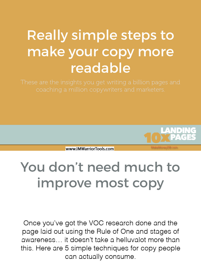 How To Make Your Copy More Readable | PDF | Promotion And Marketing ...