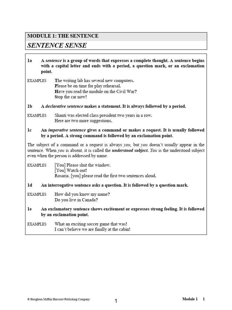 Understanding Sentence Structure and Types | PDF | Noun | Subject (Grammar)