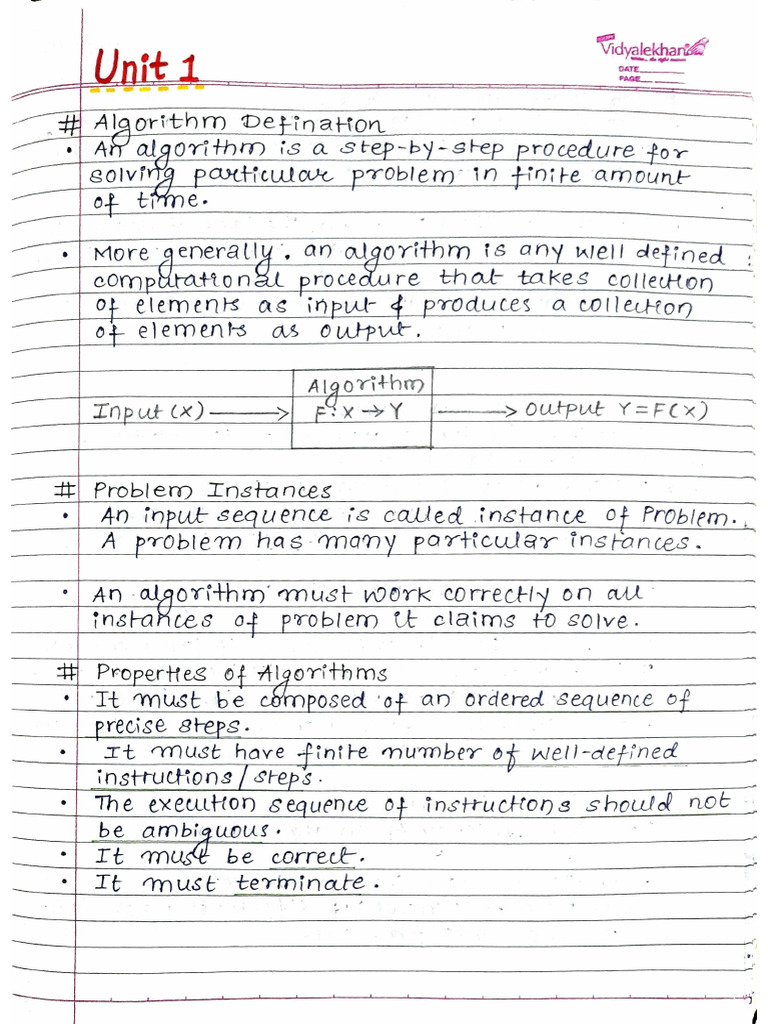 DAA Unit 1 | PDF