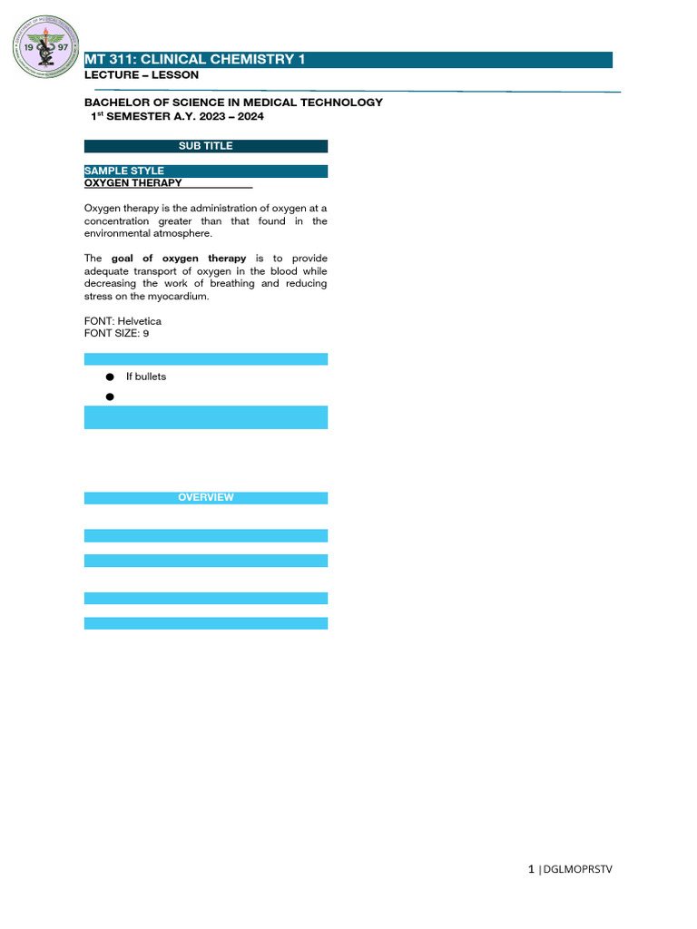 Squad Trans Template - Clin Chem 1 | PDF