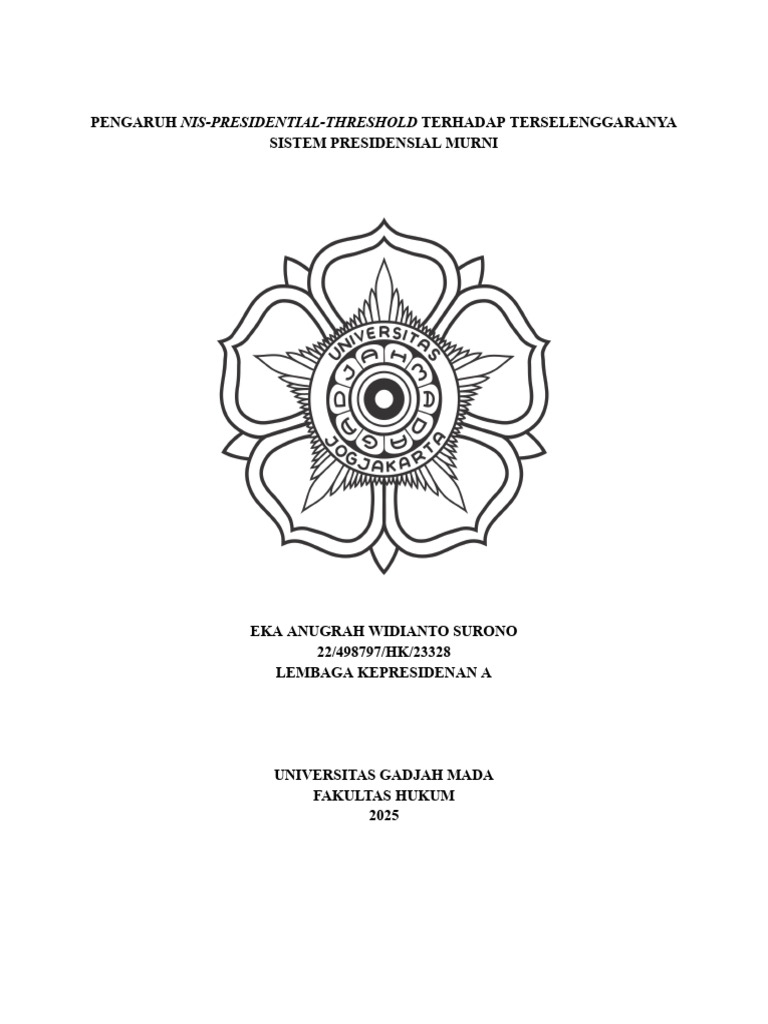 Eka Widianto Surono - Paper UTS Lembaga Kepresidenan | PDF