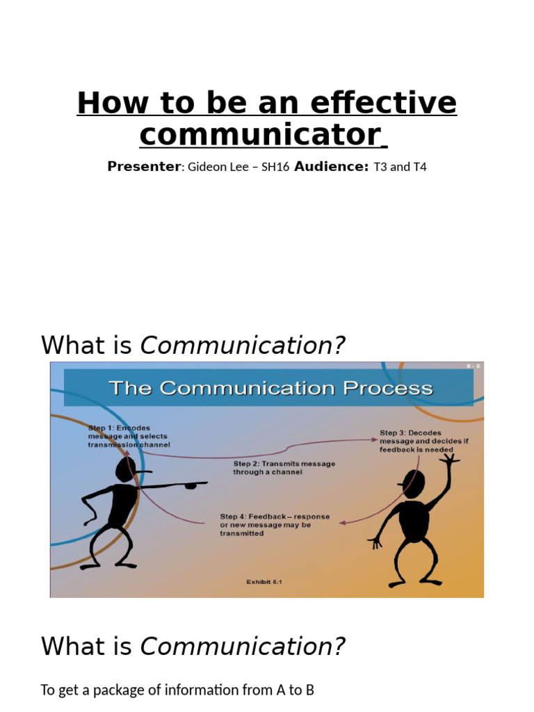 How To Be An Effective Communicator | PDF | Mental Processes ...