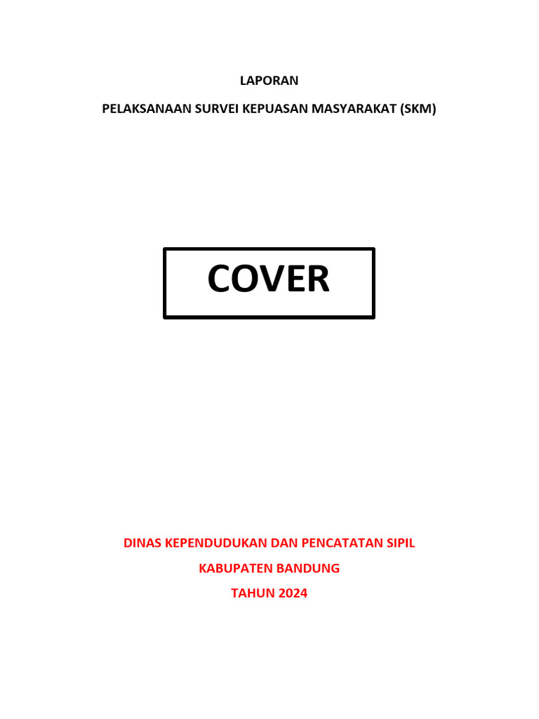 Template LAPORAN SKM Tahun 2024 | PDF