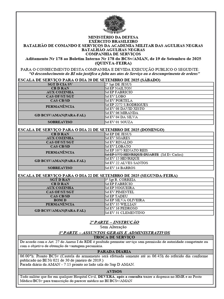 Adt Do Dia 19 DE SETEMBRO SEXTA - FEIRA | PDF