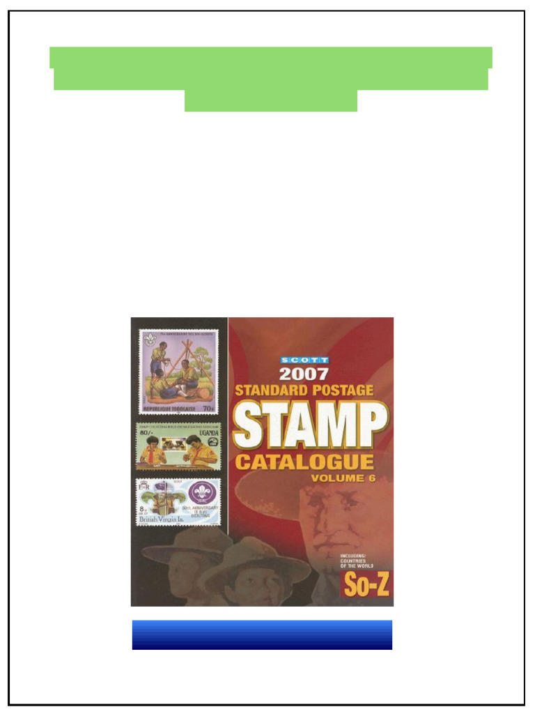 Scott 2007 Standard Postage Stamp Catalogue Vol 6 Countries of The ...