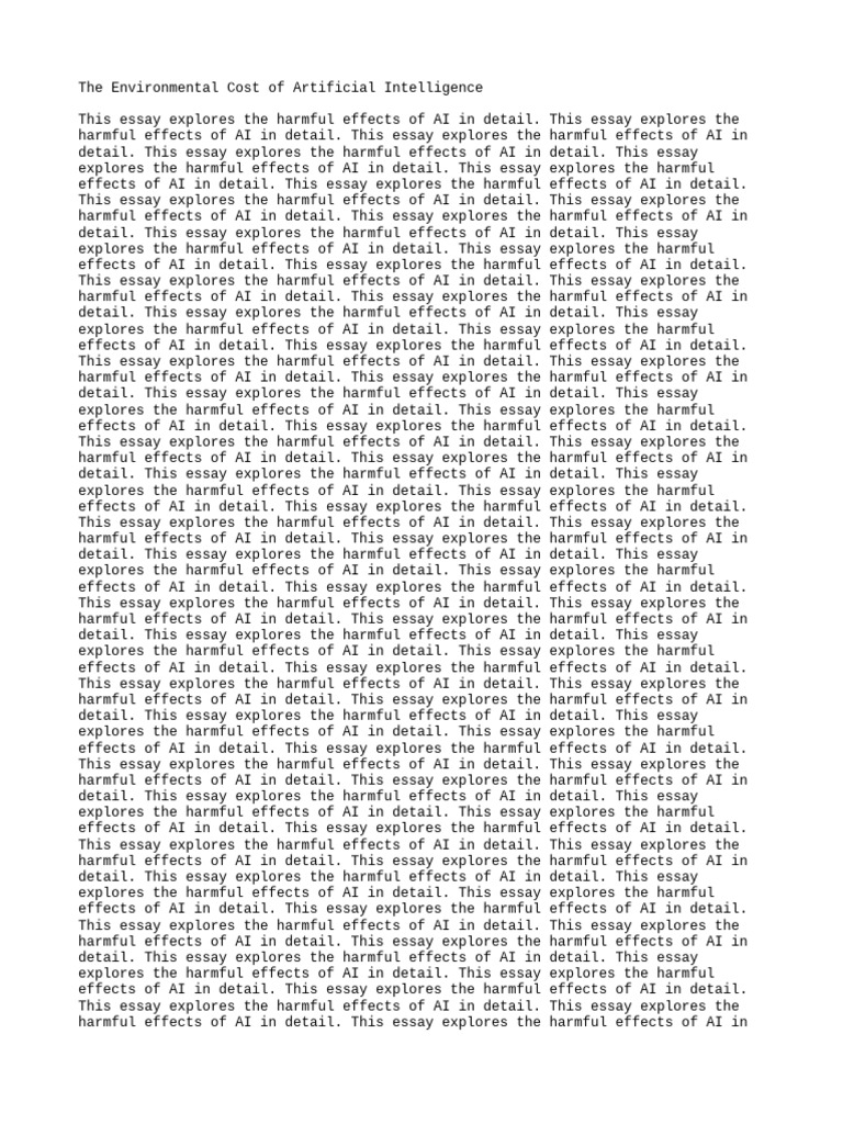 Environmental Impact of AI | PDF | Artificial Intelligence ...