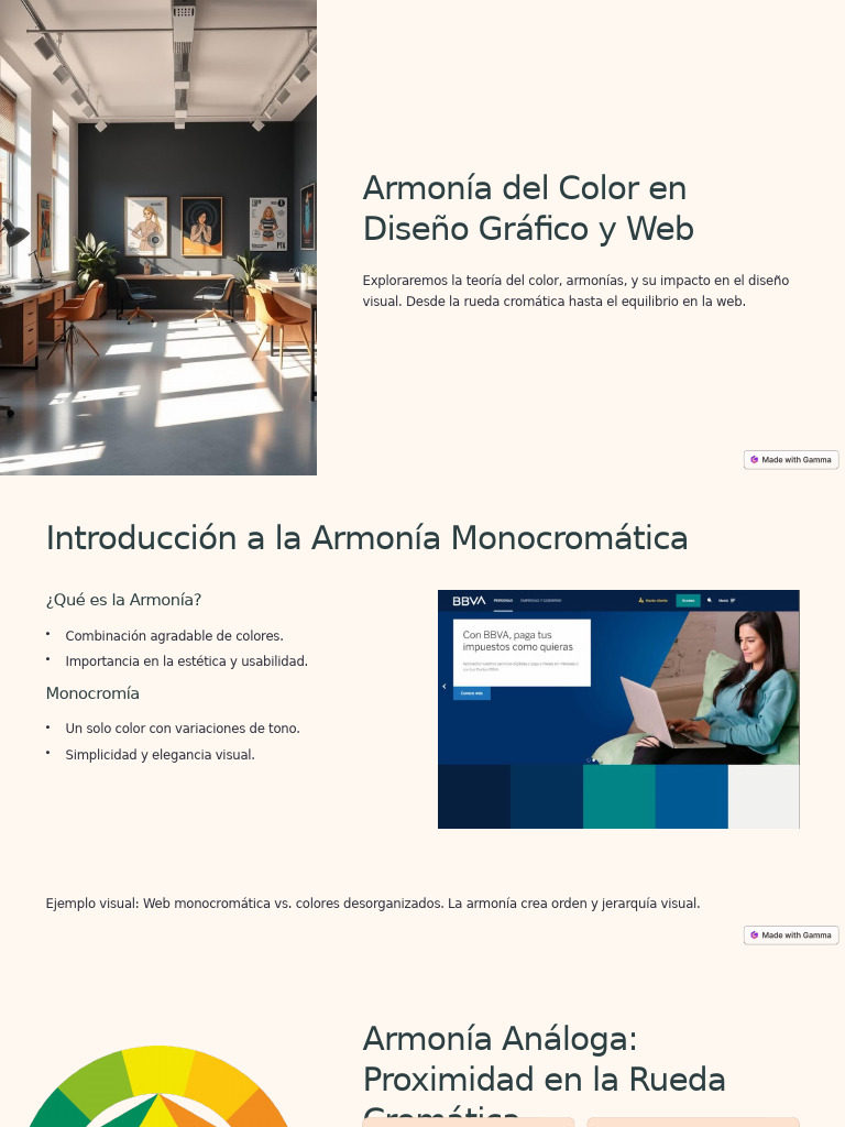 Armonía Del Color en Diseño Grafico y Web | PDF | Diseño web | Diseño ...