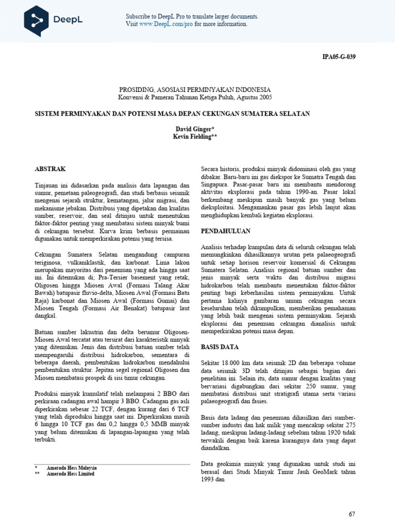 Ginger Dan Fielding (2005) The Petroleum Systems and Future Potential ...
