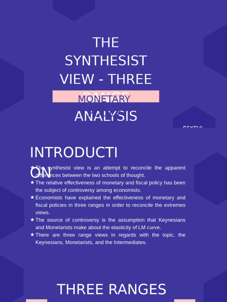 The Synthesist View - Three Range Analysis | PDF | Demand For Money ...