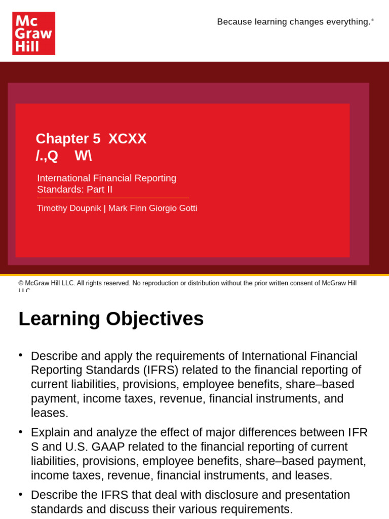 IFRS vs. GAAP: Current Liabilities Guide | PDF | Fair Value ...
