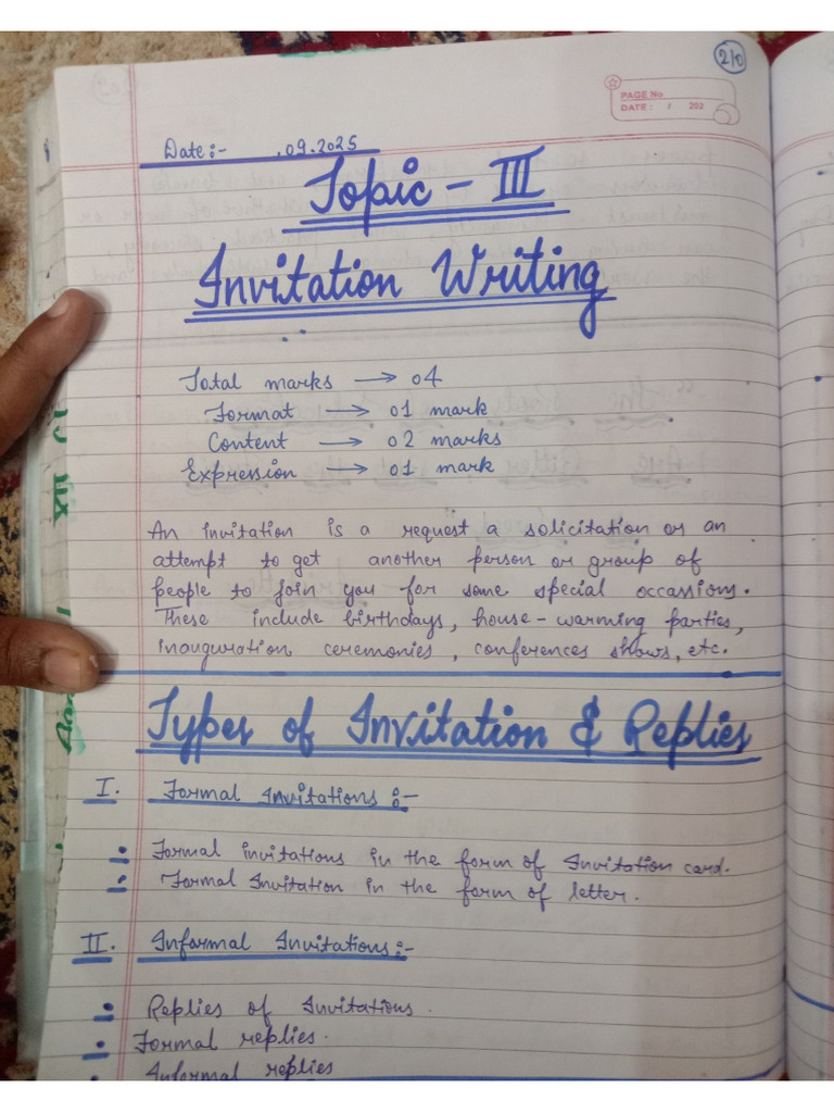 Invitation Writing | PDF