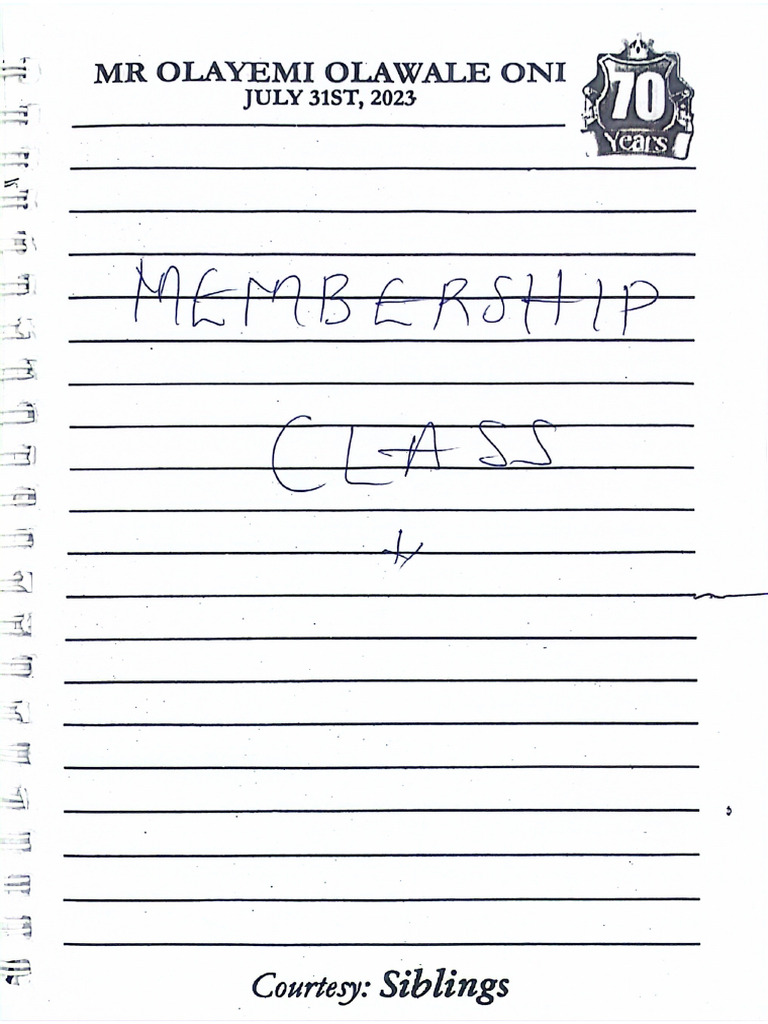 HWC Foundation Class Note 20250810 | PDF