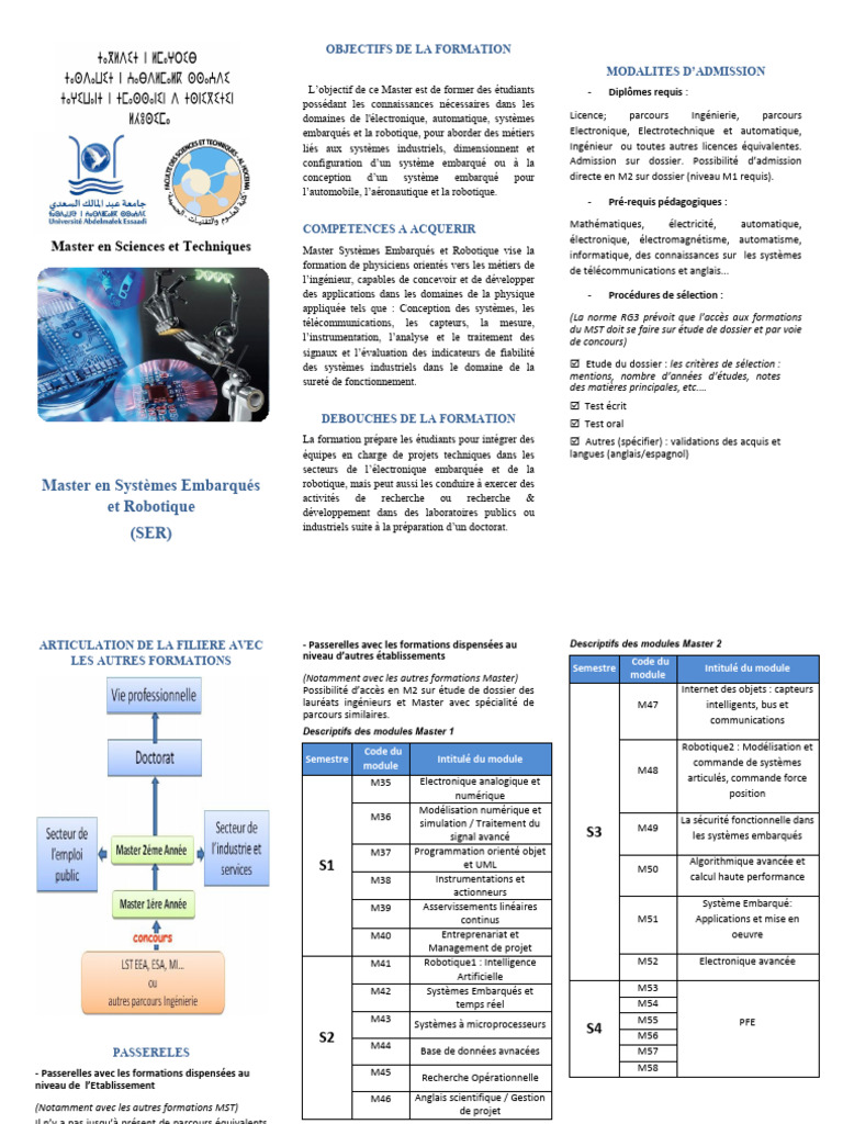 Depliant SER | PDF | Électronique | Robotique