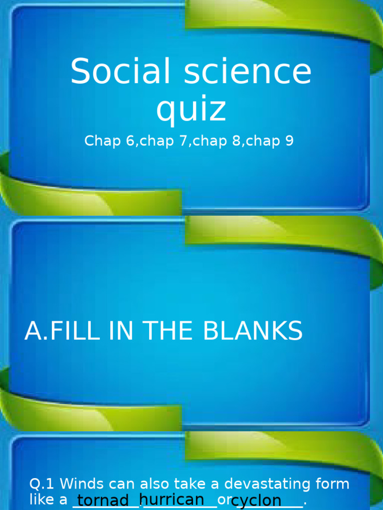 Social Science Quiz | PDF