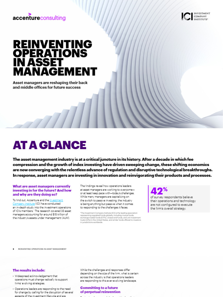 Transforming Asset Management Operations | PDF | Financial Technology ...
