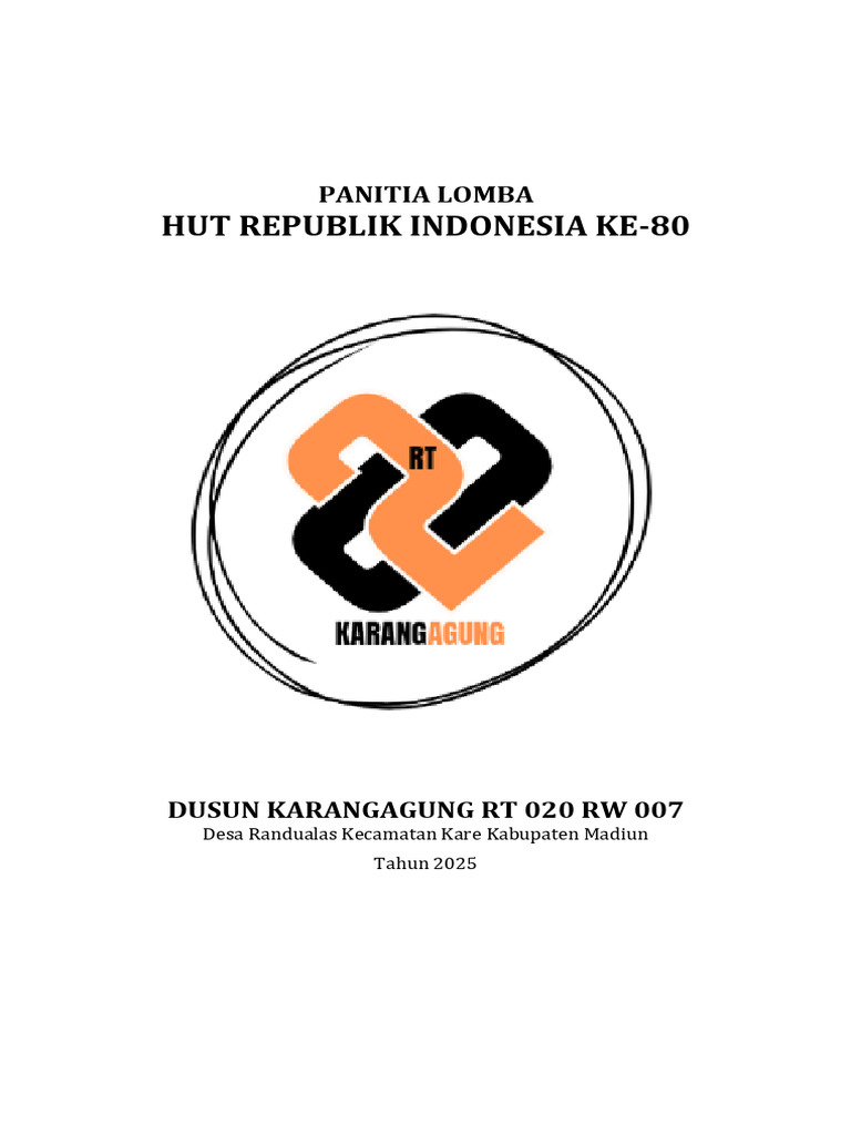 Proposal Lomba HUT RI Ke-80 Madiun | PDF
