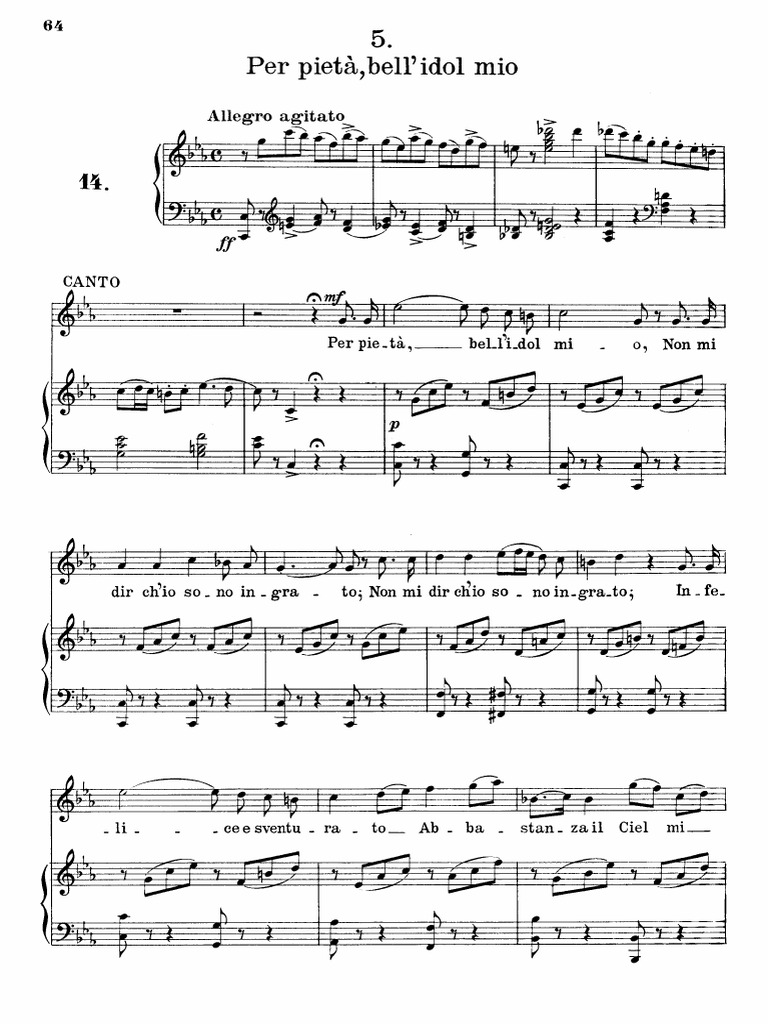 Per Pieta, Bel Idol'Mio | PDF