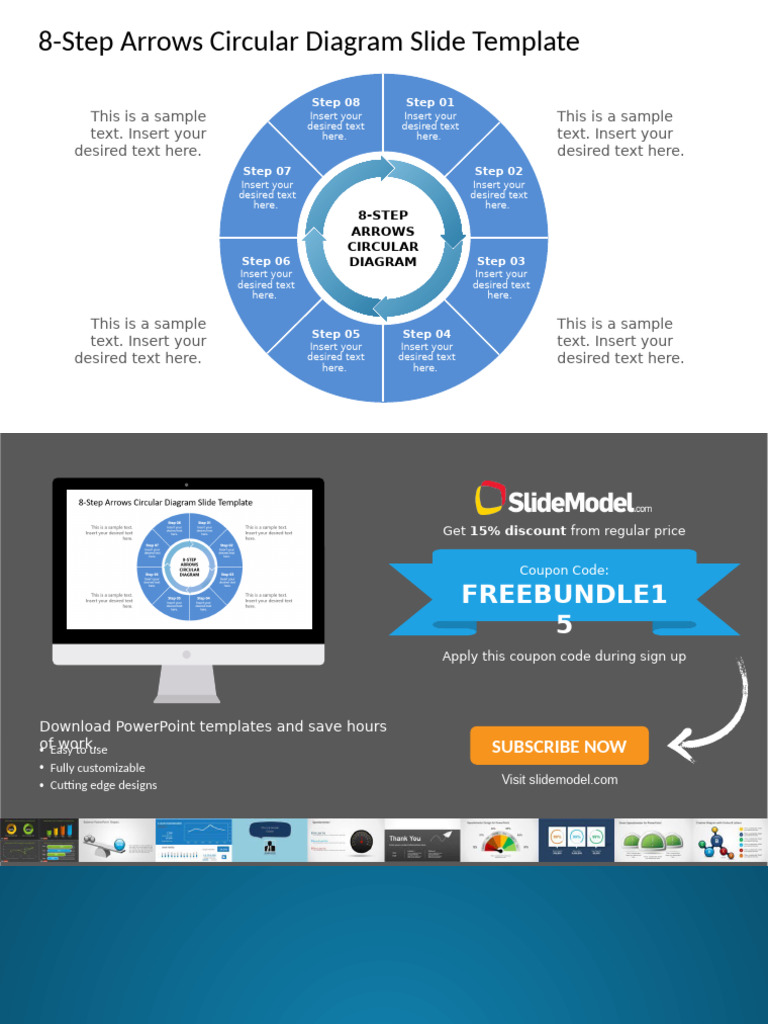 FF0561!01!8 Step Arrows Circular Diagram Powerpoint Template 16x9 1 | PDF