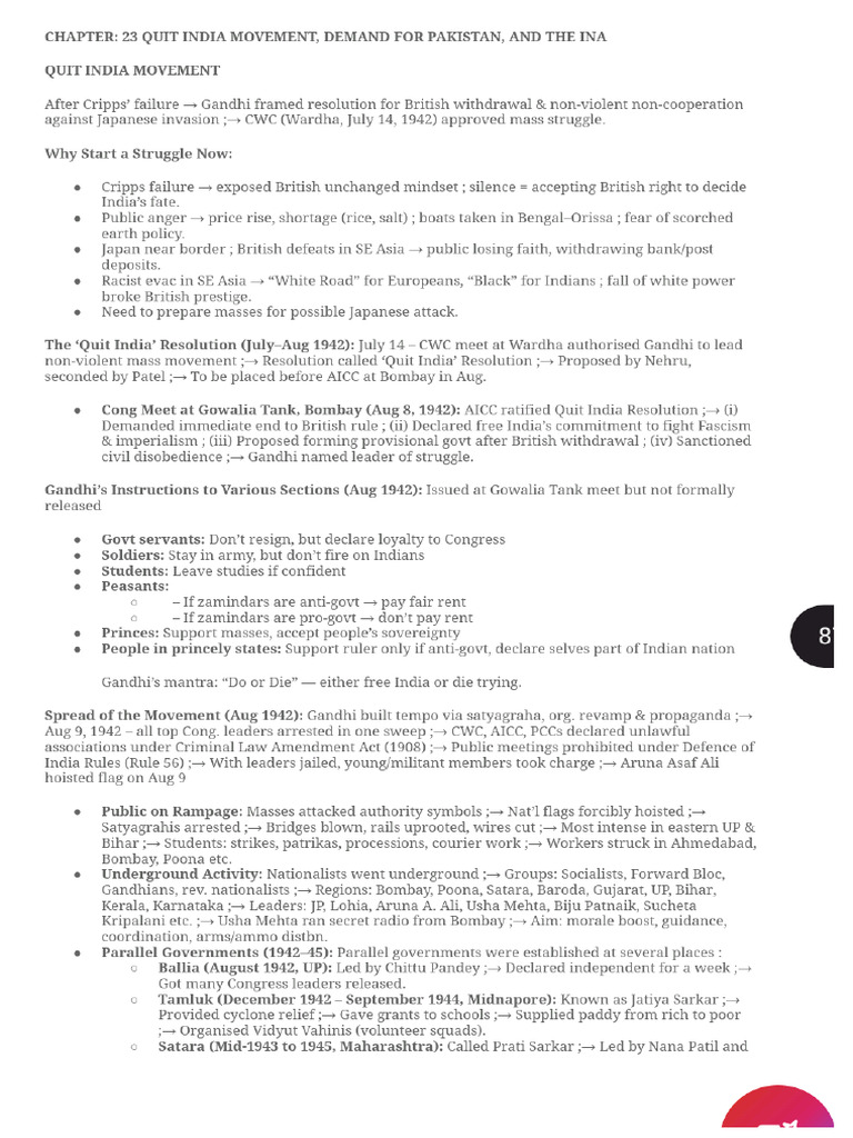 Modern History Class Nites | PDF