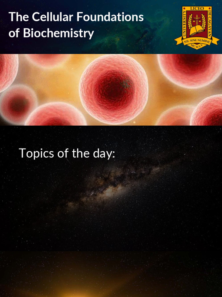 LESSON 2 The Cellular Foundations of Biochemistry | PDF | Cell (Biology ...
