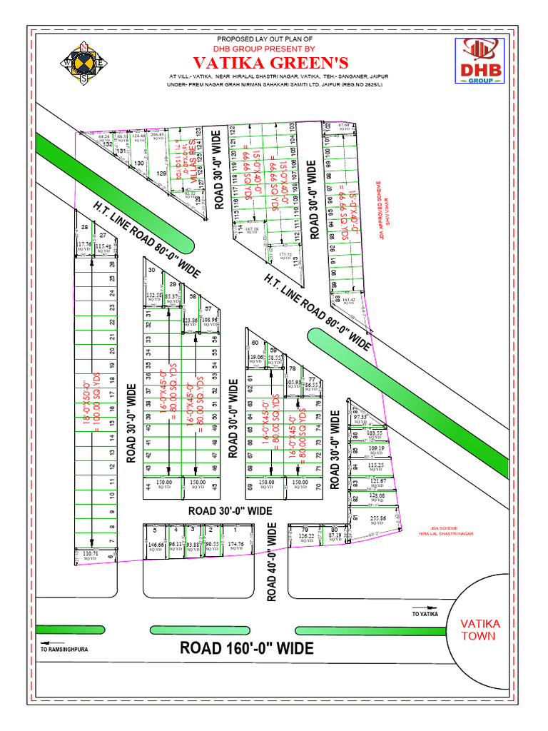 Vatika Jaipur Layout Plan Details | PDF