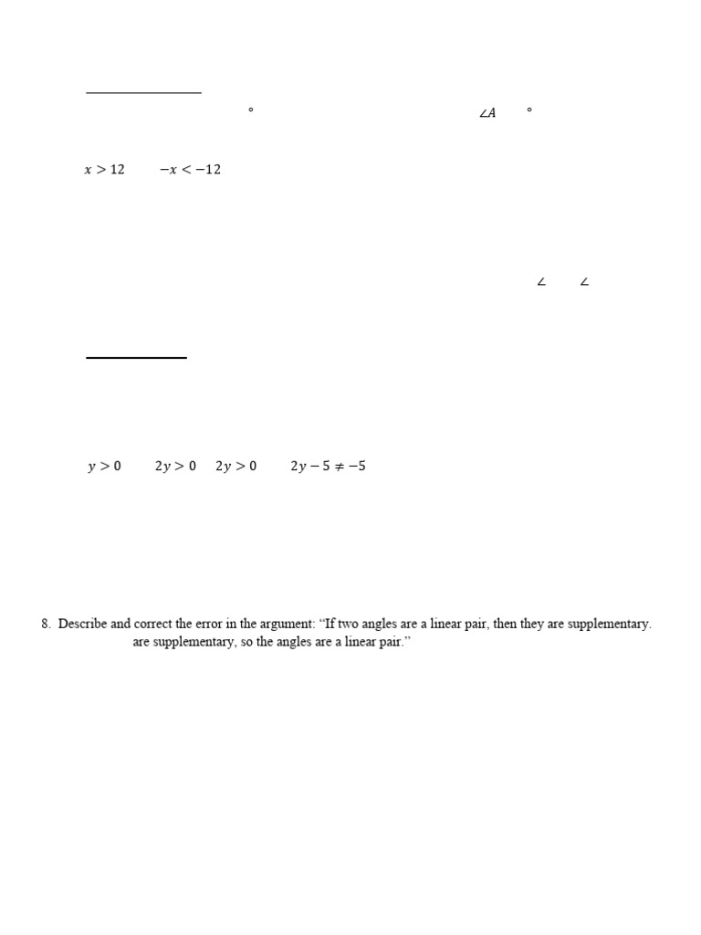 Unit 2 - Worksheet 3 Key Deductive Reasoning | PDF | Deductive Reasoning | Reason
