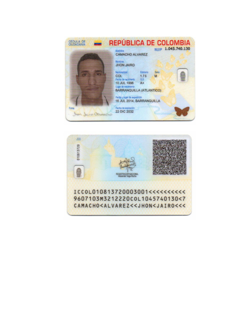 Jhon Jairo Camacho CEDULA | PDF