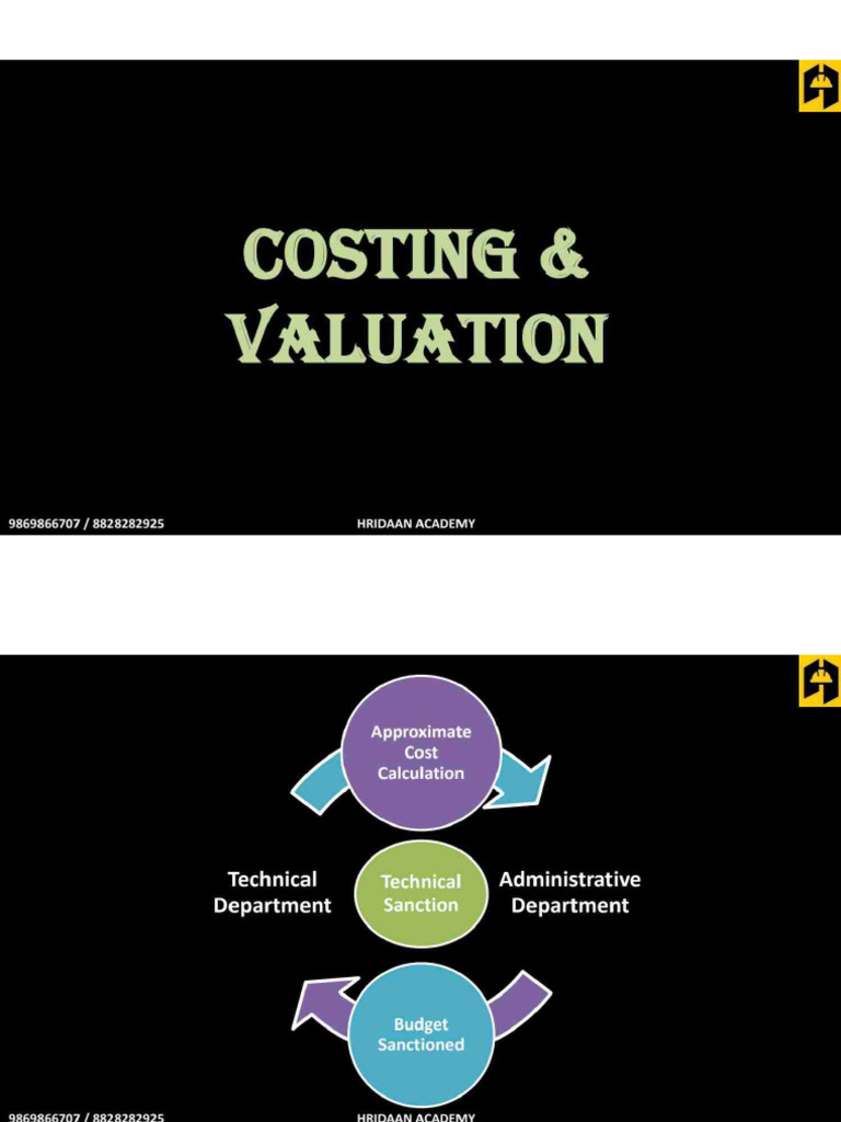 Costing & Valuation | PDF