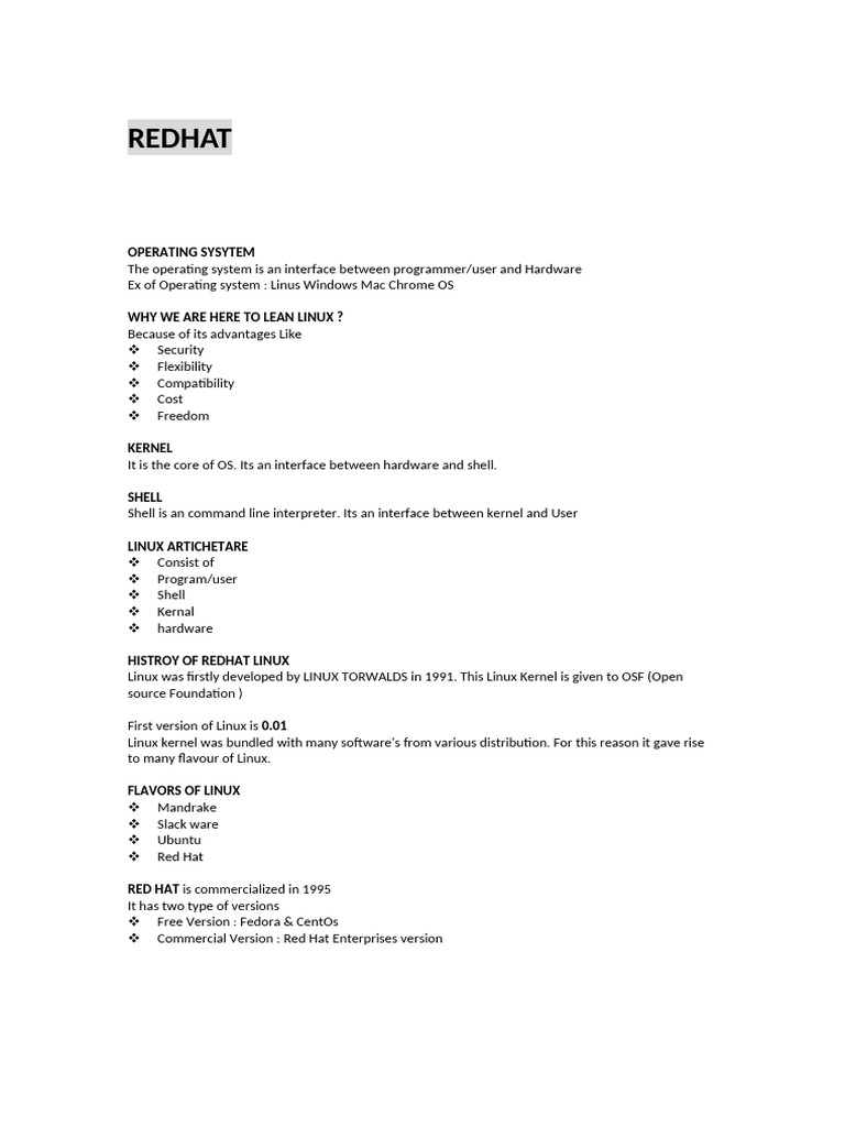 Redhat Pdf