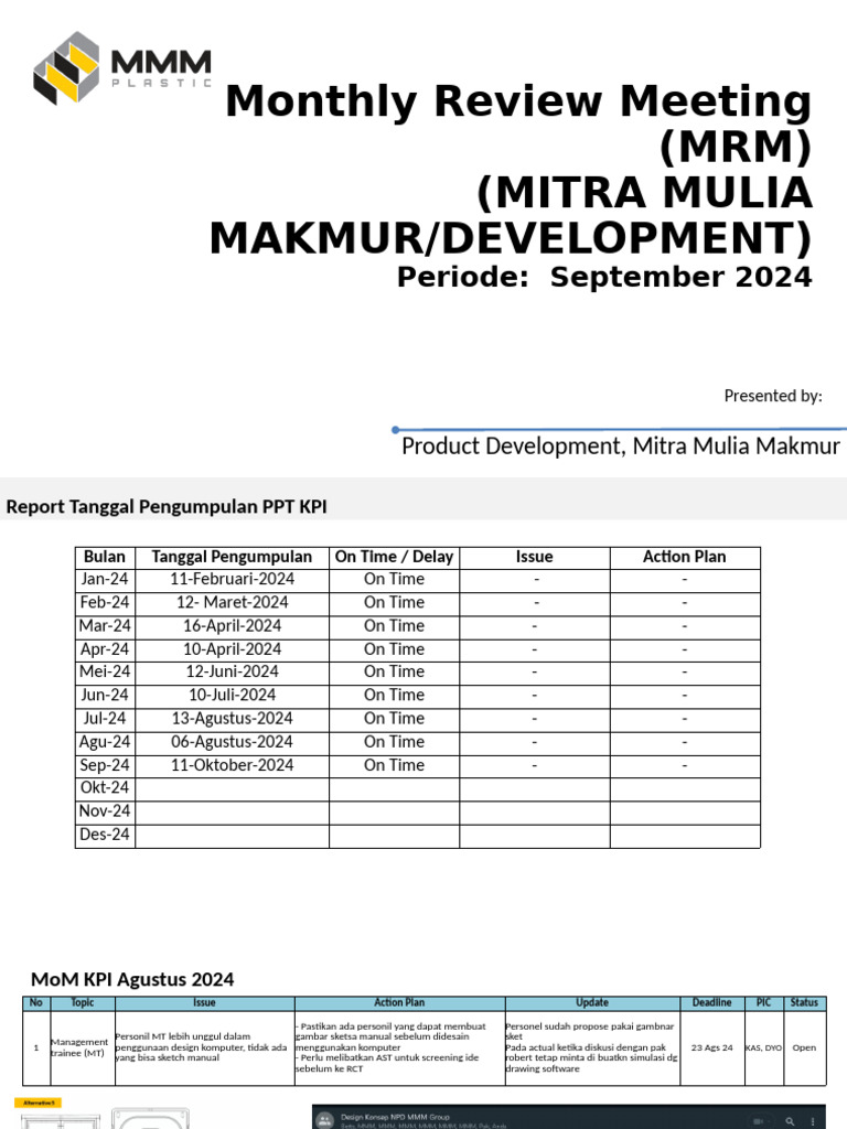 15.1. MMM Prod Development Spv (SGS) KPI Ach 2024 Sep | PDF