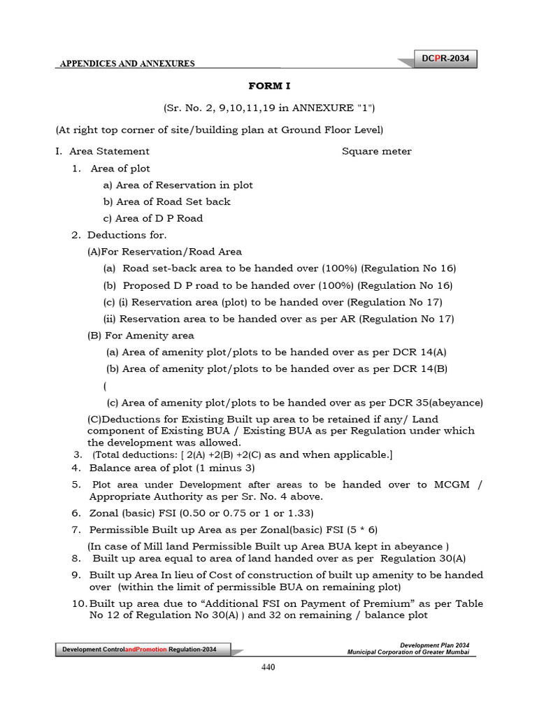 DCPR 2034 Parking Regulations Overview | PDF | Parking | Transport