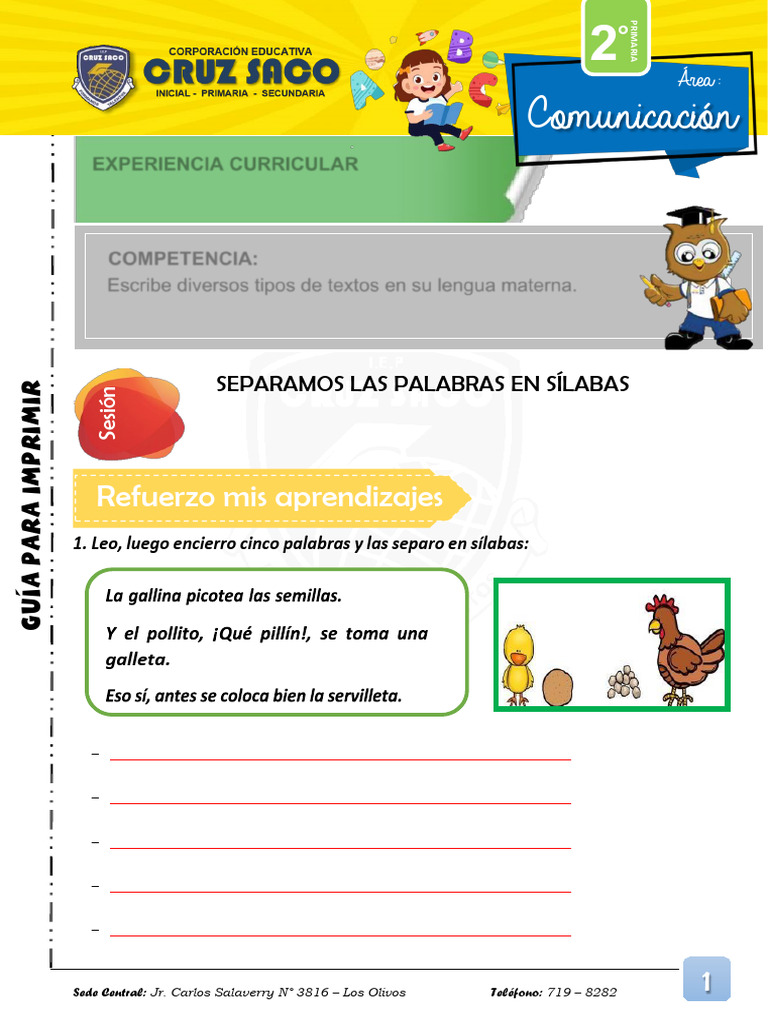 Guía de Gramática para Primaria | PDF | Voz humana | Lingüística
