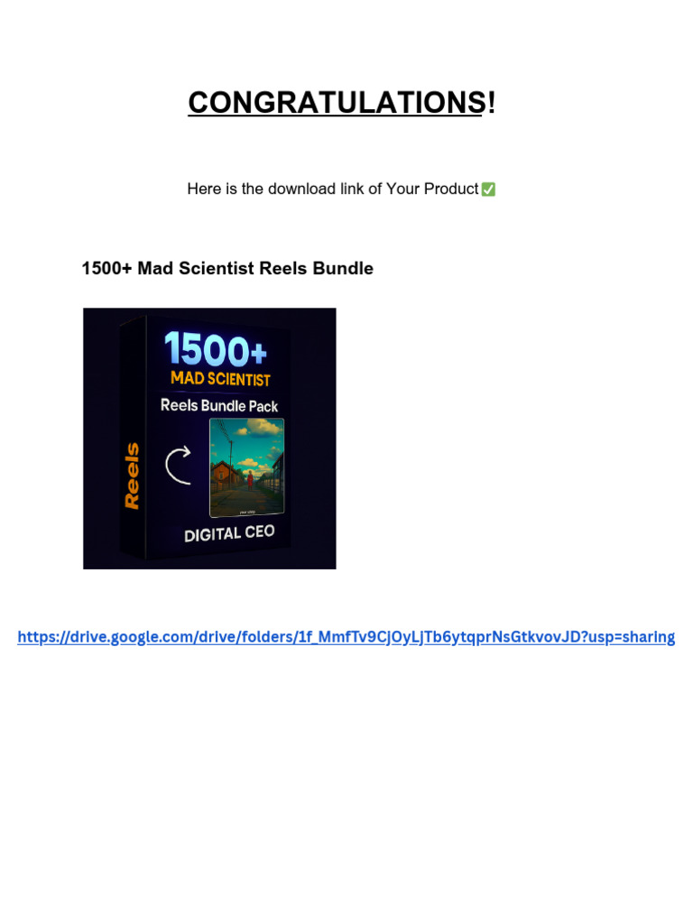 1500+ Mad Scientist Reels Bundle Download | PDF