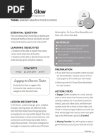 Go, Grow and Glow Foods Worksheet | PDF