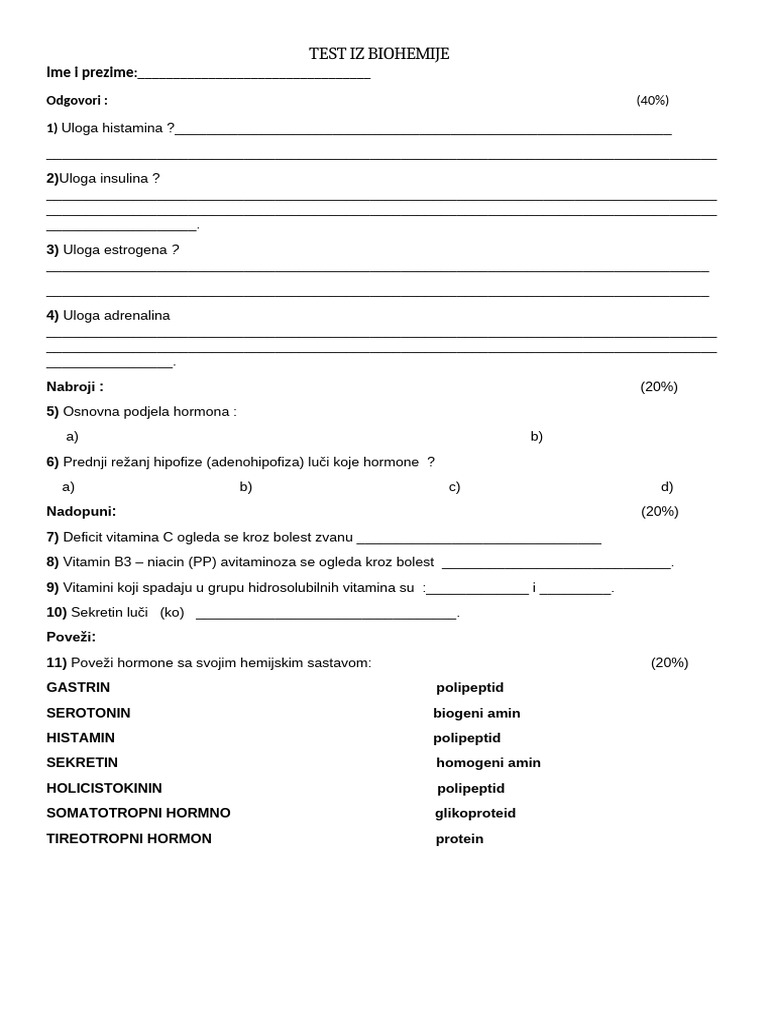 Biohemija A 13 | PDF