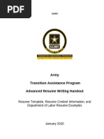 AIM Resume Guidance | PDF | Résumé | Behavior Modification