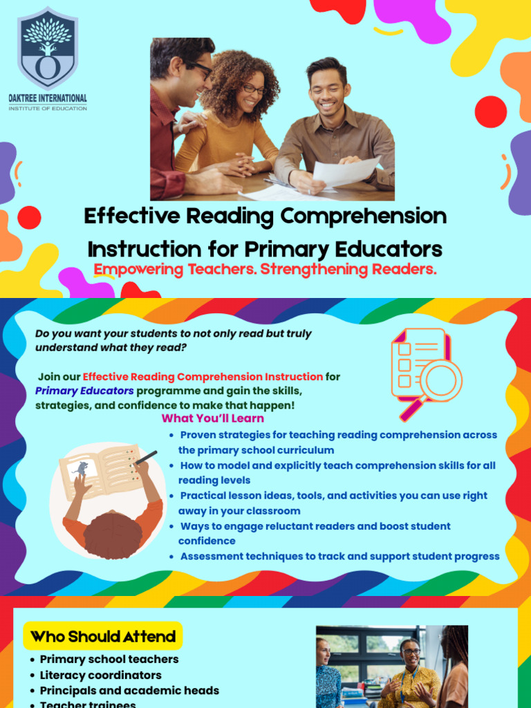 Effective Reading Comprehension Instruction For Primary Educators ...
