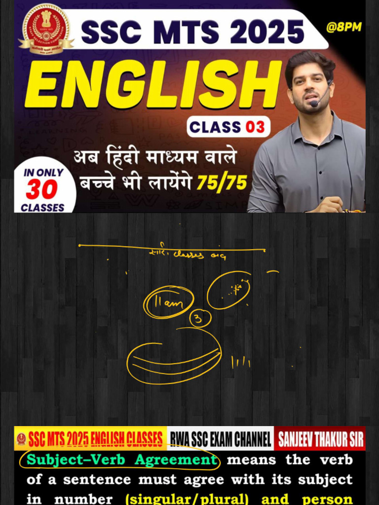 SSC MTS 2025 English Class - 03 | PDF