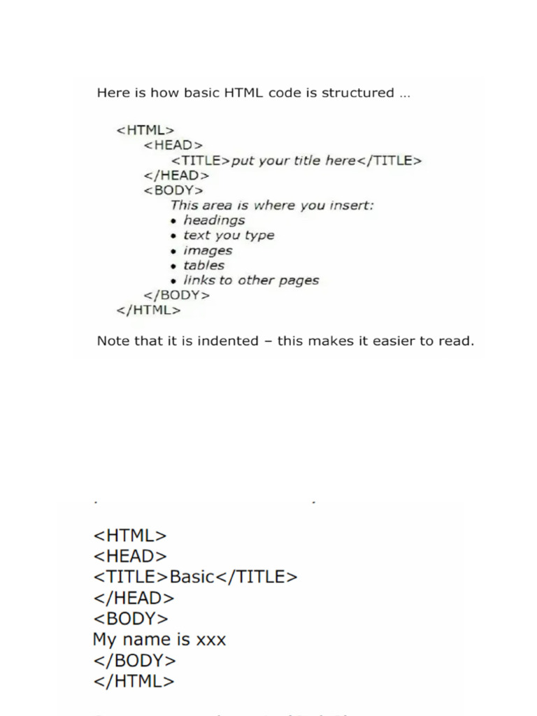 HTML Practice Exercises Gr11 | PDF