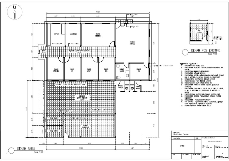 Denah Office Pandaan-Model | PDF