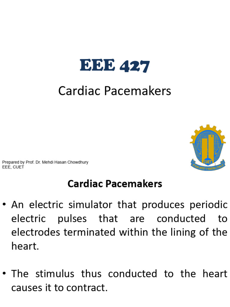 Overview of Cardiac Pacemakers | PDF | Heart | Electrical Engineering