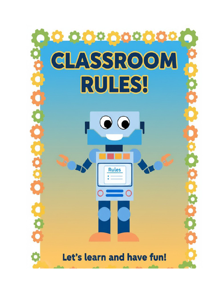Classroom Rules Flashcards | PDF