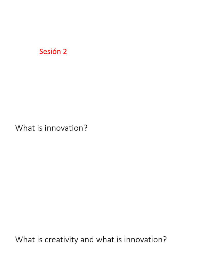 Understanding Innovation and Creativity | PDF | Creativity | Innovation