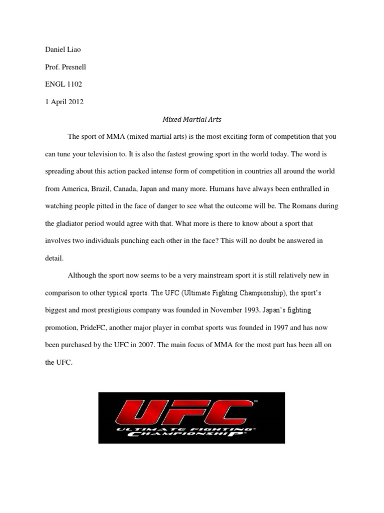 Understanding Mixed Martial Arts (MMA) | PDF