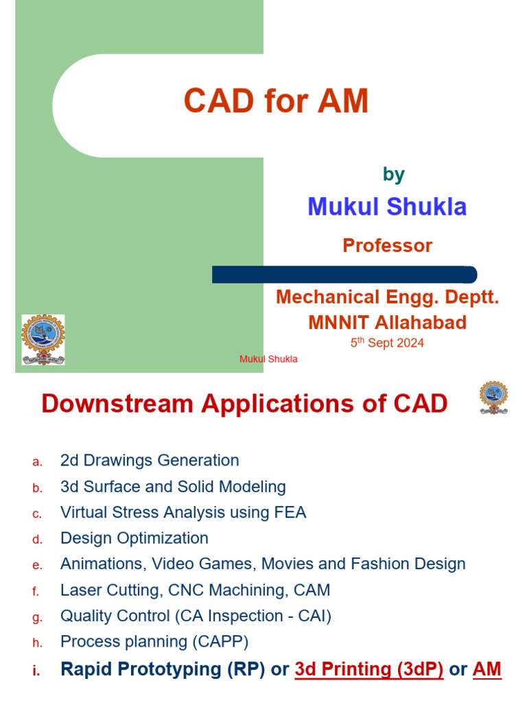 Cad-Part For AM Handout | PDF | Shape | Mathematics